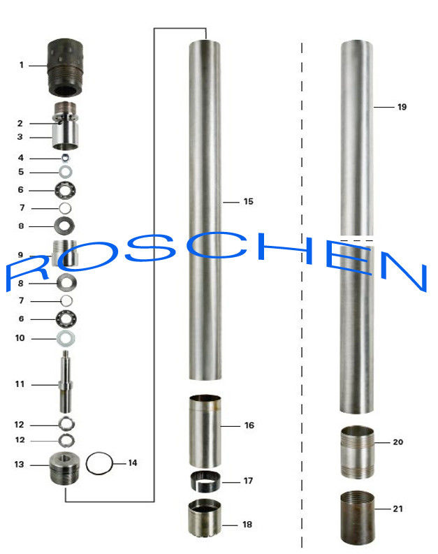 Conventional Double Tube Core Barrel Assembly For Geotechnical Drilling ...